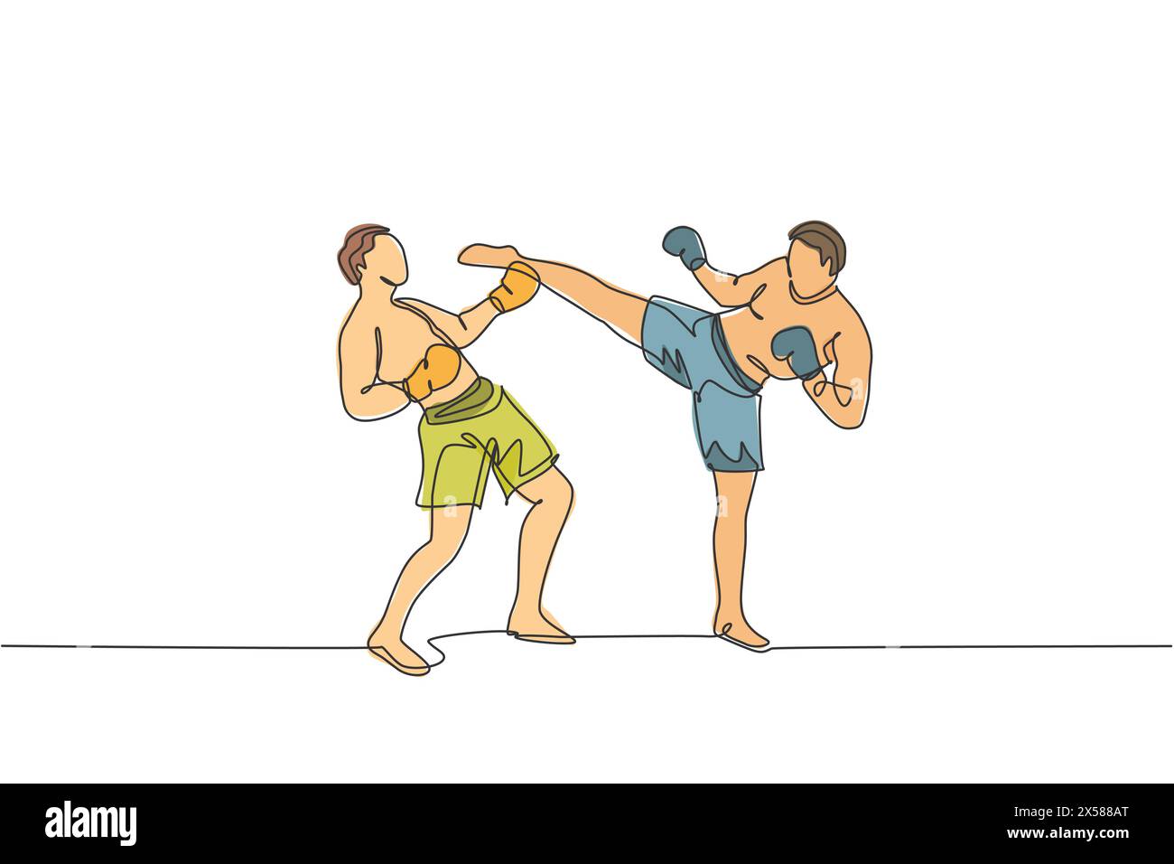 Man boxing drawing hi-res stock photography and images - Alamy
