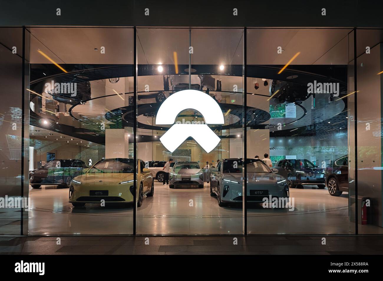 SHANGHAI, CHINA - MAY 7, 2024 - The NIO flagship store "NIO Center" at ...