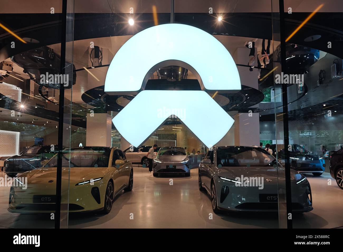 SHANGHAI, CHINA - MAY 7, 2024 - The NIO flagship store "NIO Center" at ...