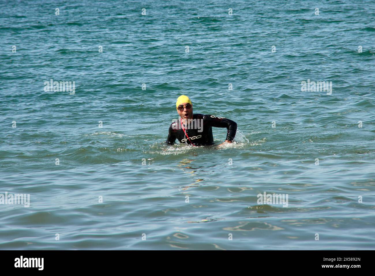 Sabaris, Baiona, Pontevedra, Spain; July 15, 2023; Triathlon ...
