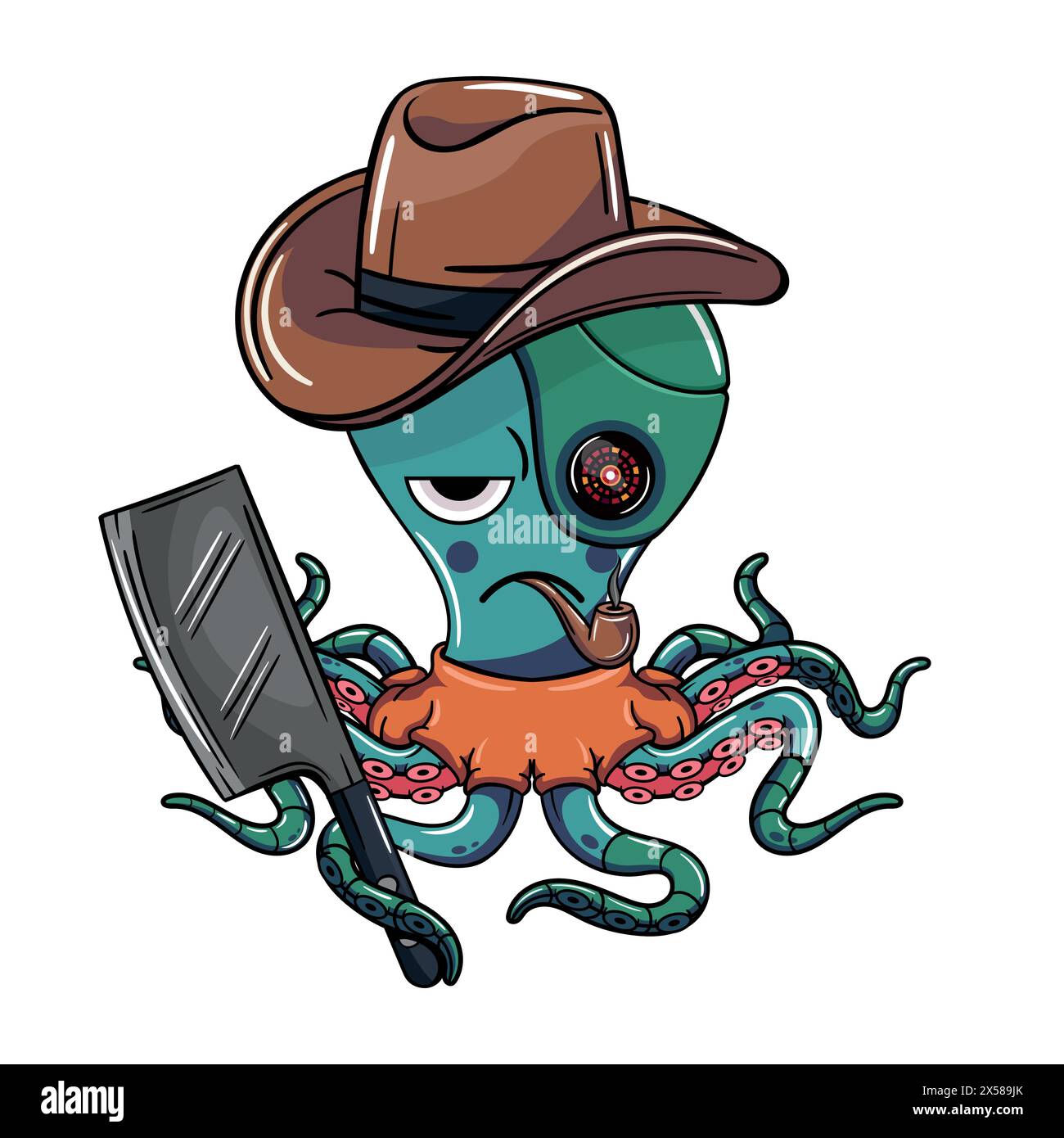 Octopus cartoon hi-res stock photography and images - Alamy