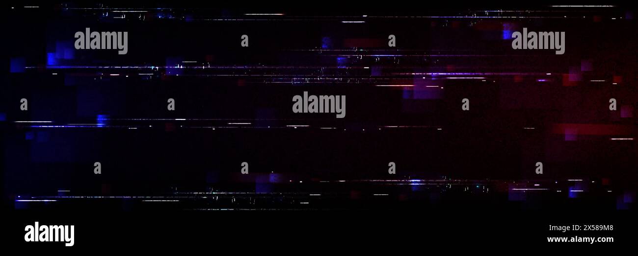 Glitch game effect tv screen with pixel texture background. Vhs digital ...