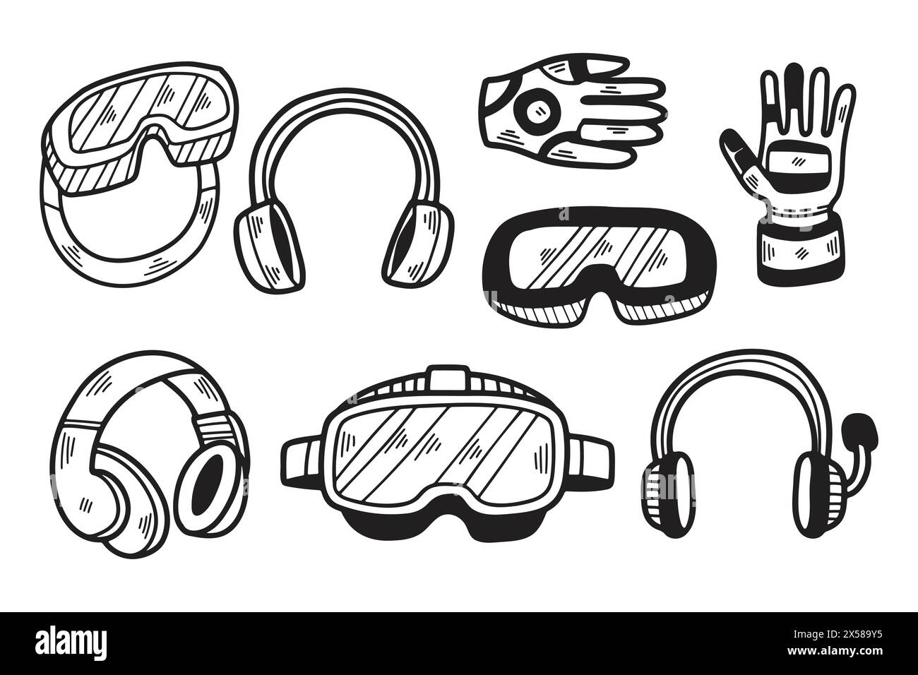 Safety goggles vector vectors hi-res stock photography and images - Alamy