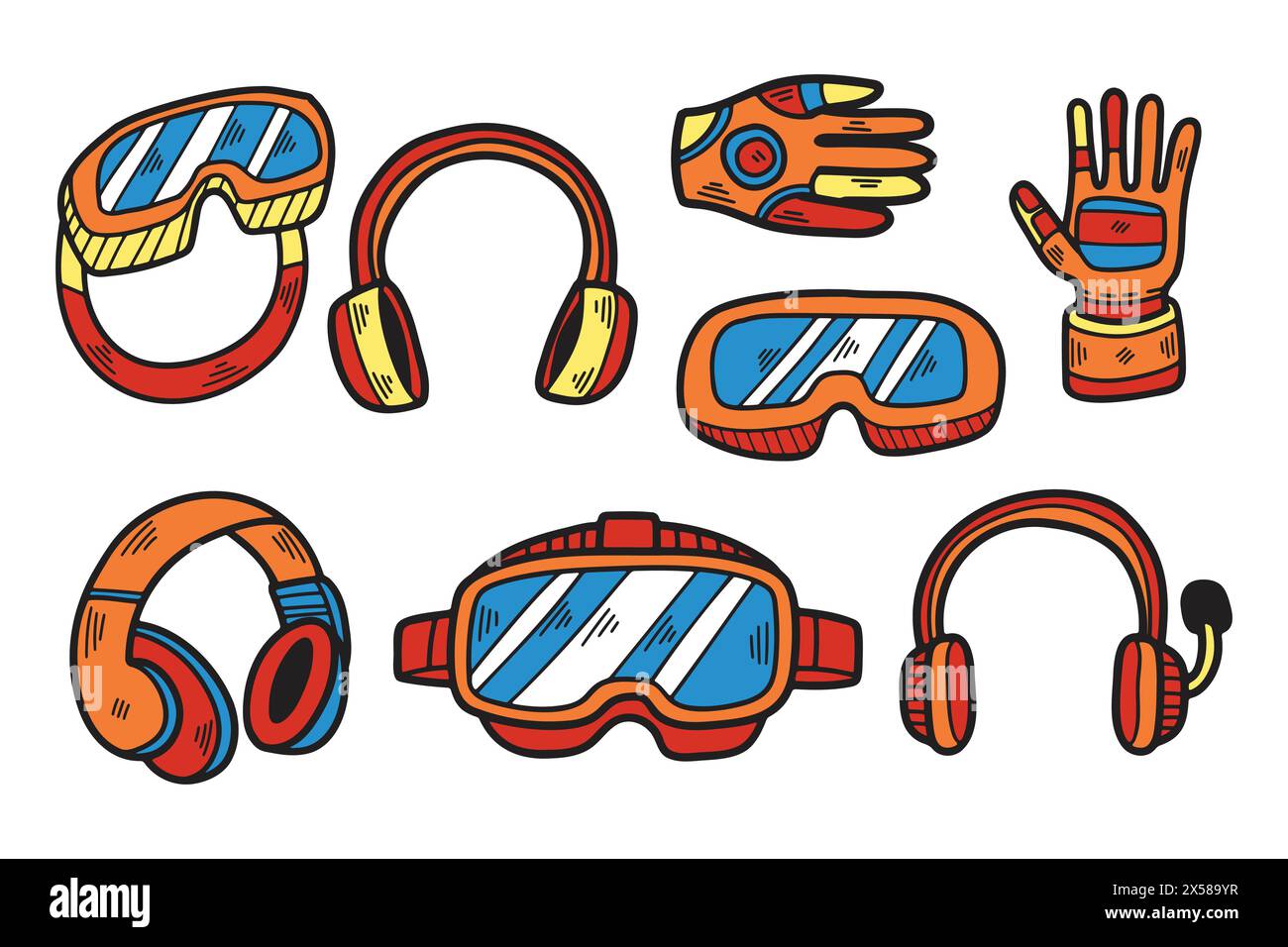 Doctor music headphones Stock Vector Images - Alamy