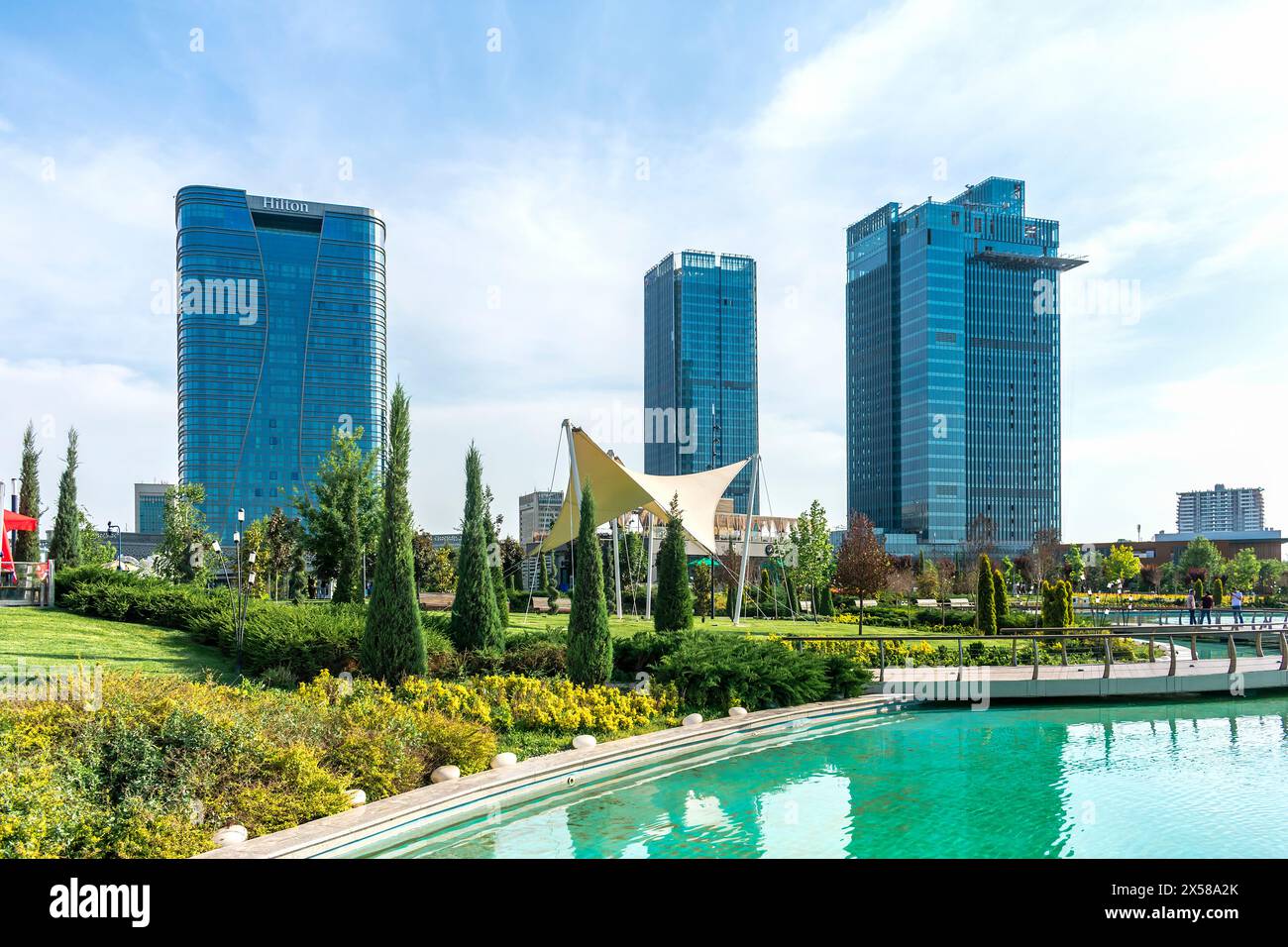 May 2023, Uzbekistan, Tashkent. Tashkent city district, place near ...