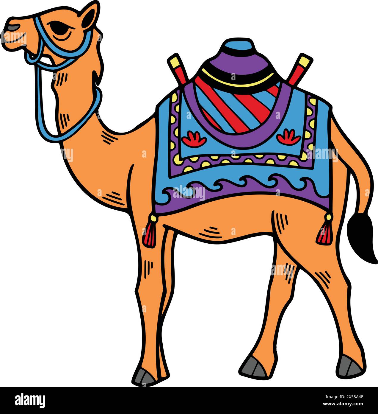 A saddle trunk Stock Vector Images - Alamy