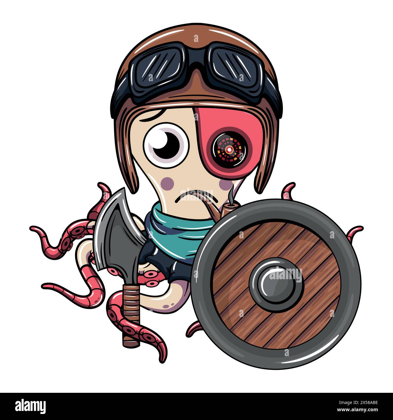 Octopus cartoon hi-res stock photography and images - Alamy