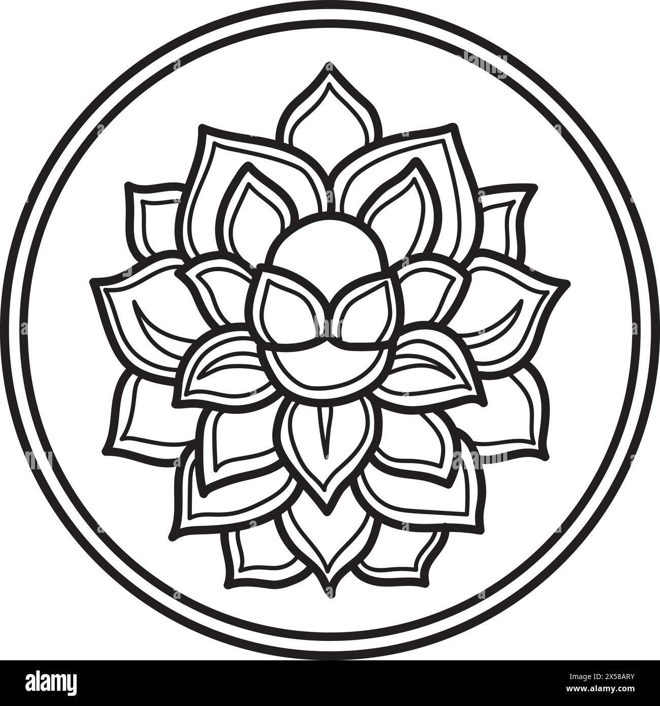 Mandala skull Stock Vector Images - Alamy