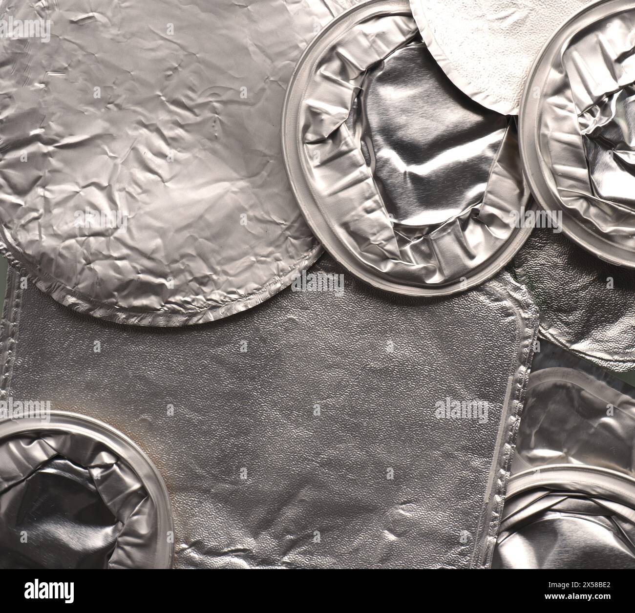 Texture background of aluminium waste, recycling concept background ...
