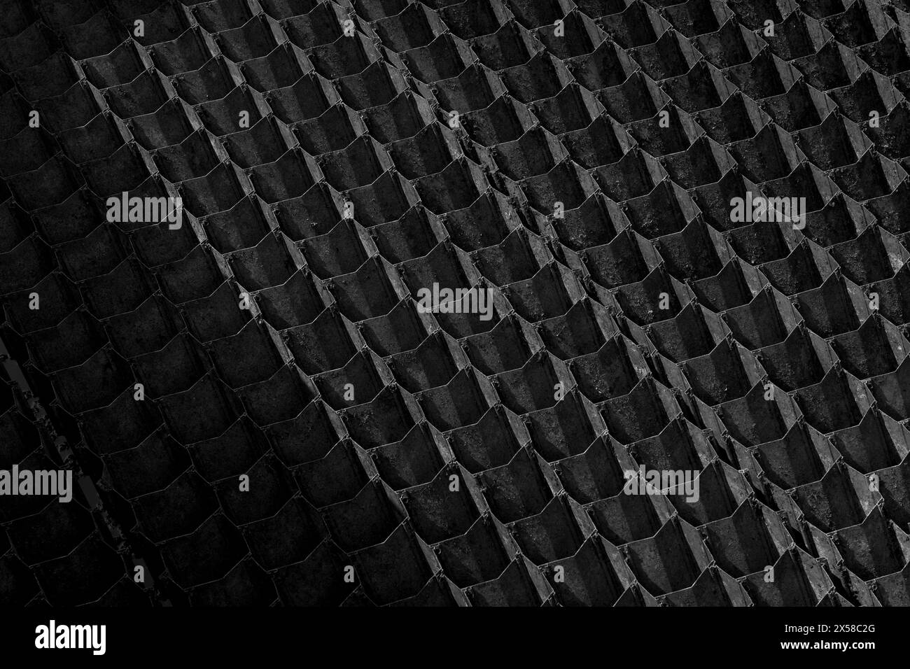 Steel bock of a water cleansing machine. This machine is used in ...