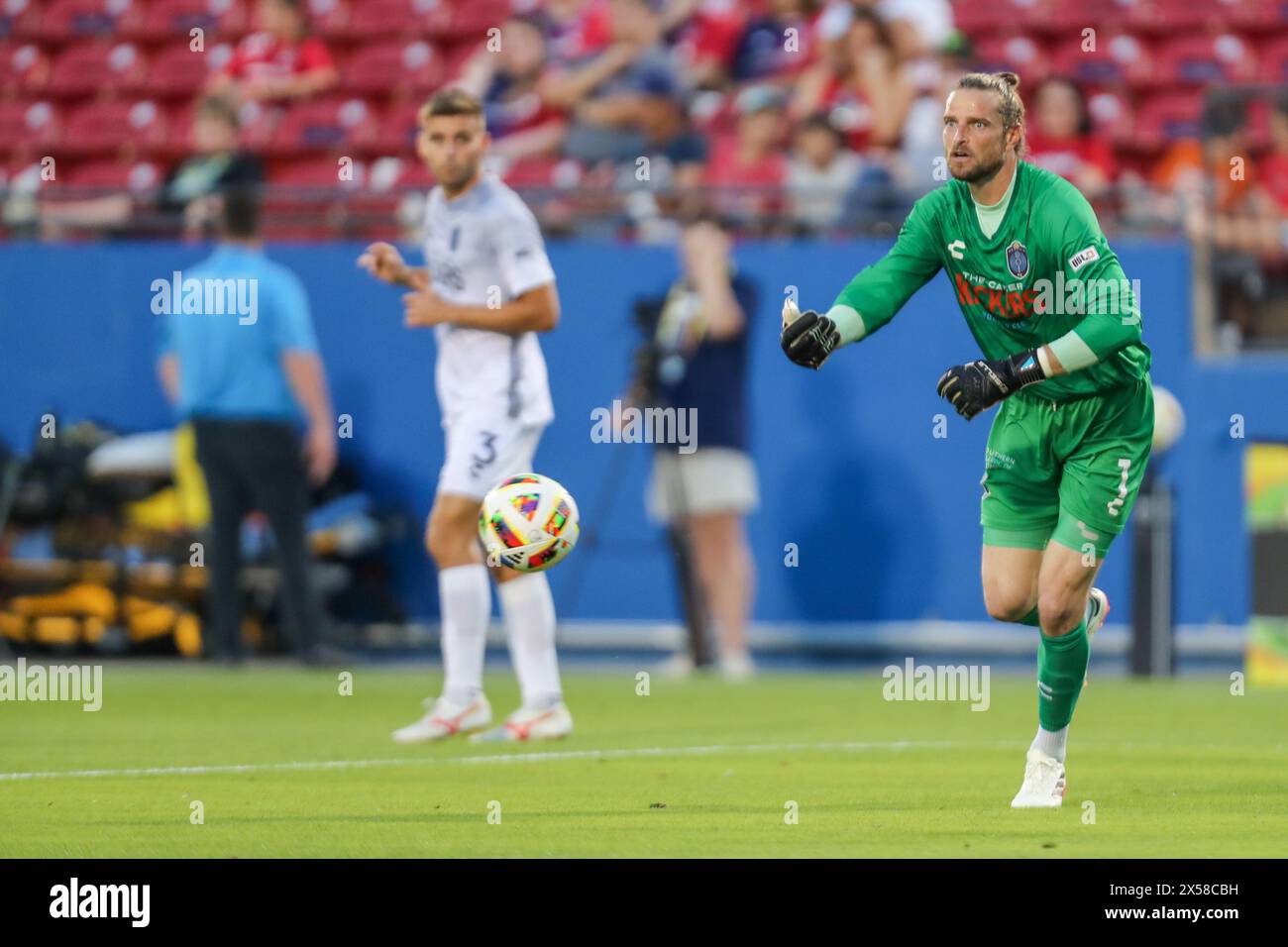 Frisco, Texas, USA. 7th May, 2024. Memphis 901 FC goalie JOHN TYLER ...