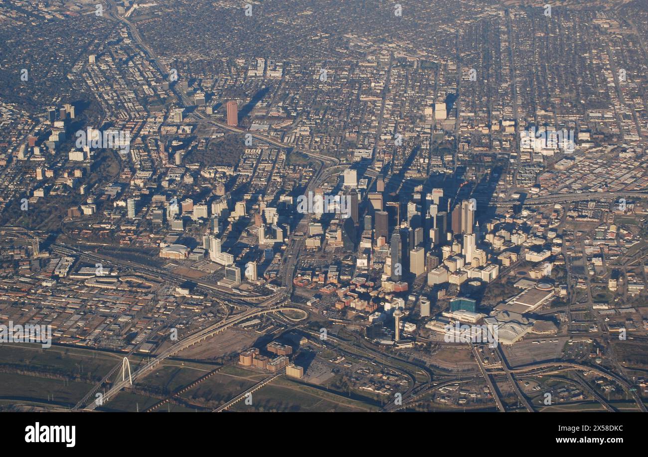 Aerial photo of Dallas, Texas Stock Photo - Alamy