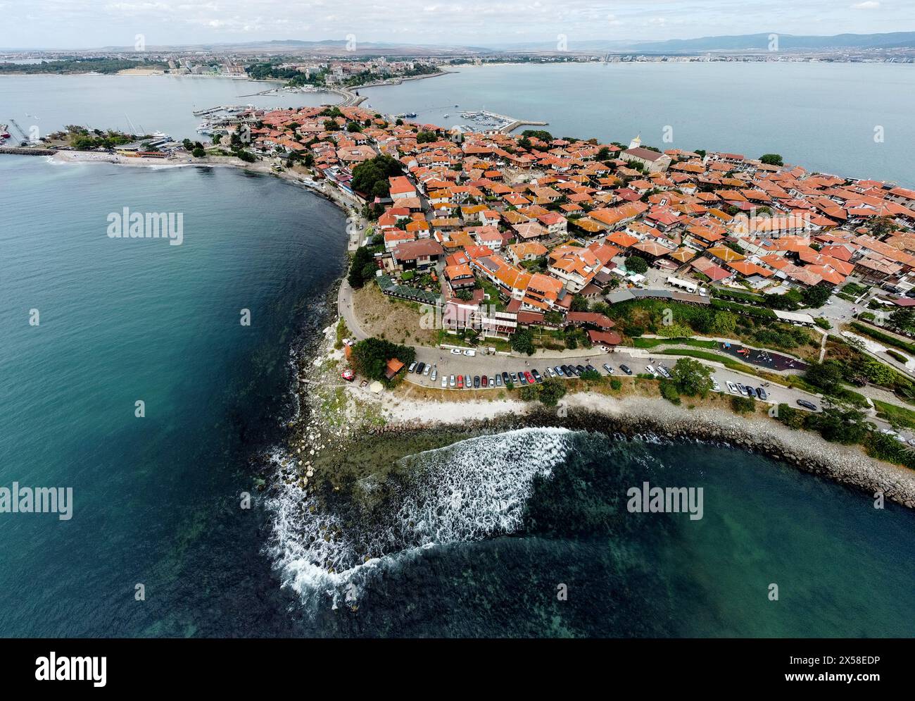 Aerial view of the ancient city of Nessebar, Bulgaria Stock Photo - Alamy