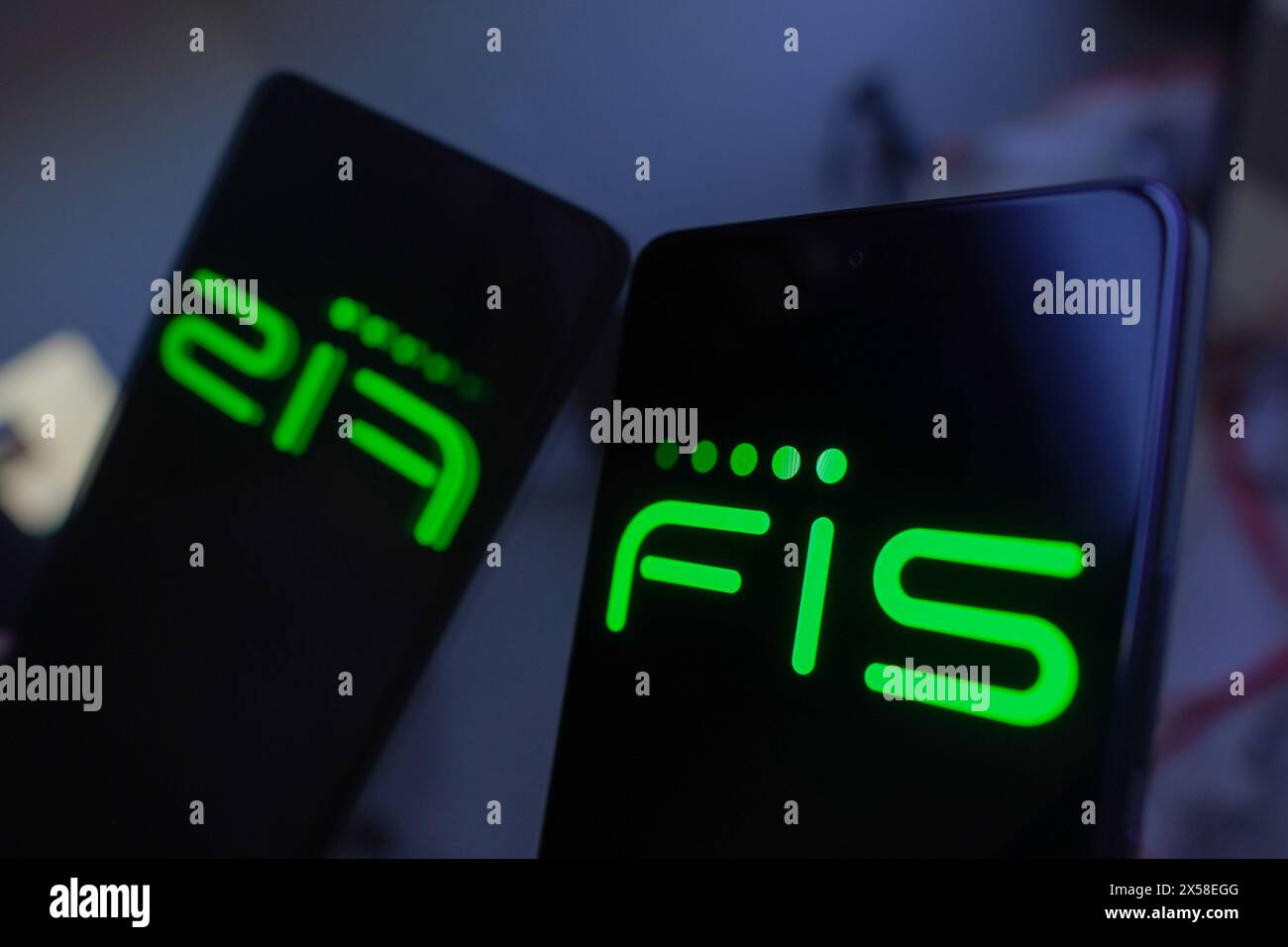 In this photo illustration, the Fidelity National Information Services ...