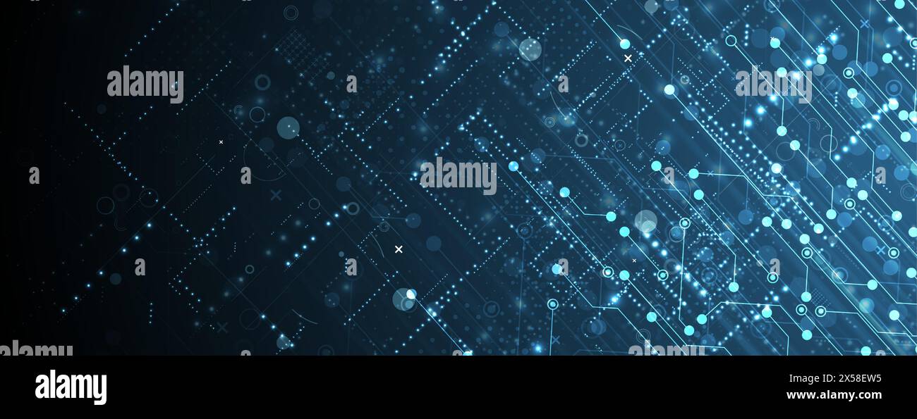 Technology abstract futuristic science background for internet business ...