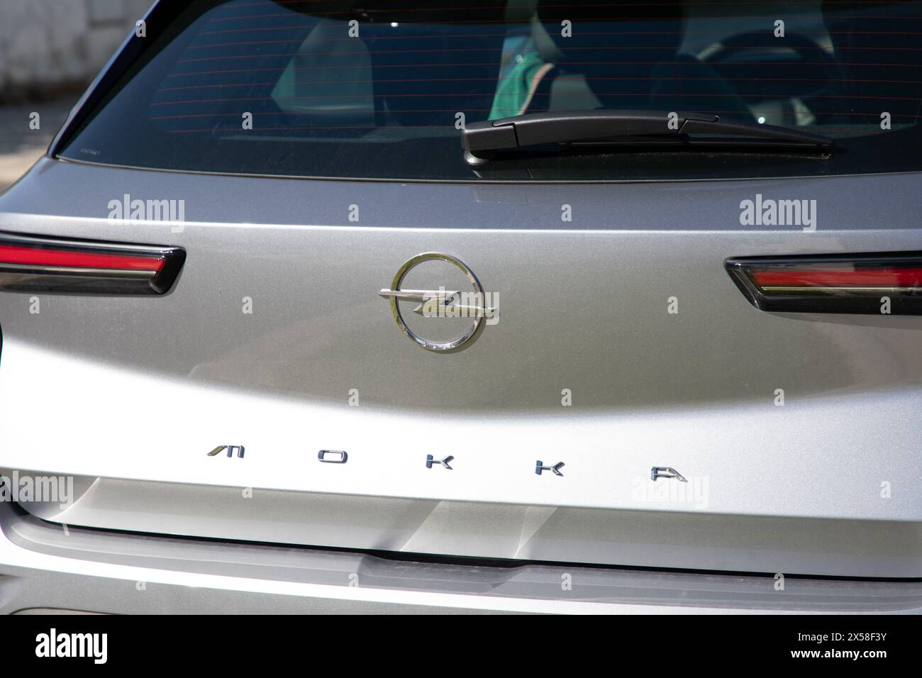 Bordeaux , France - 04 29 2024 : Opel mokka rear sign logo and brand ...