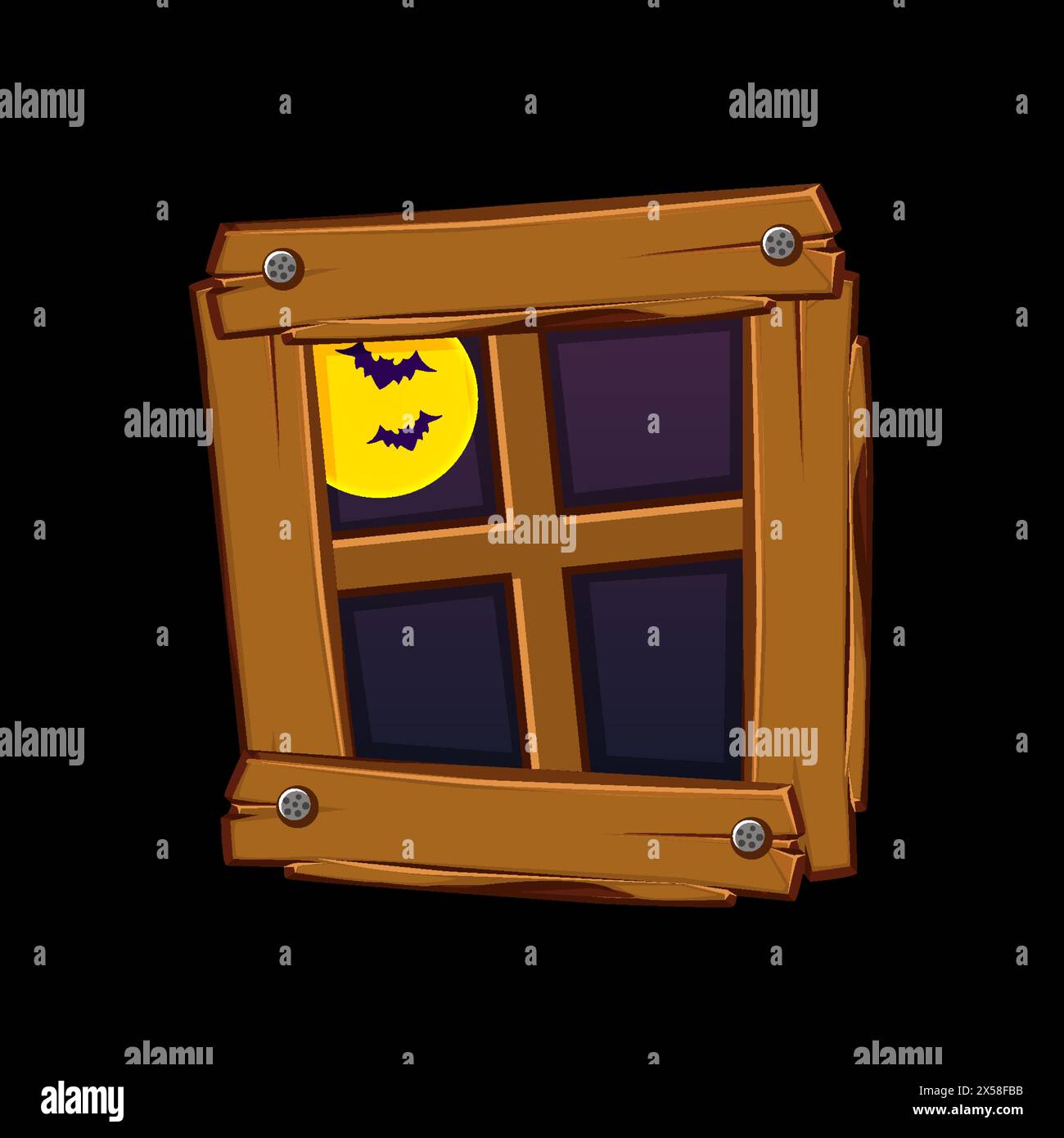 View inside wooden construction on Stock Vector Images - Alamy