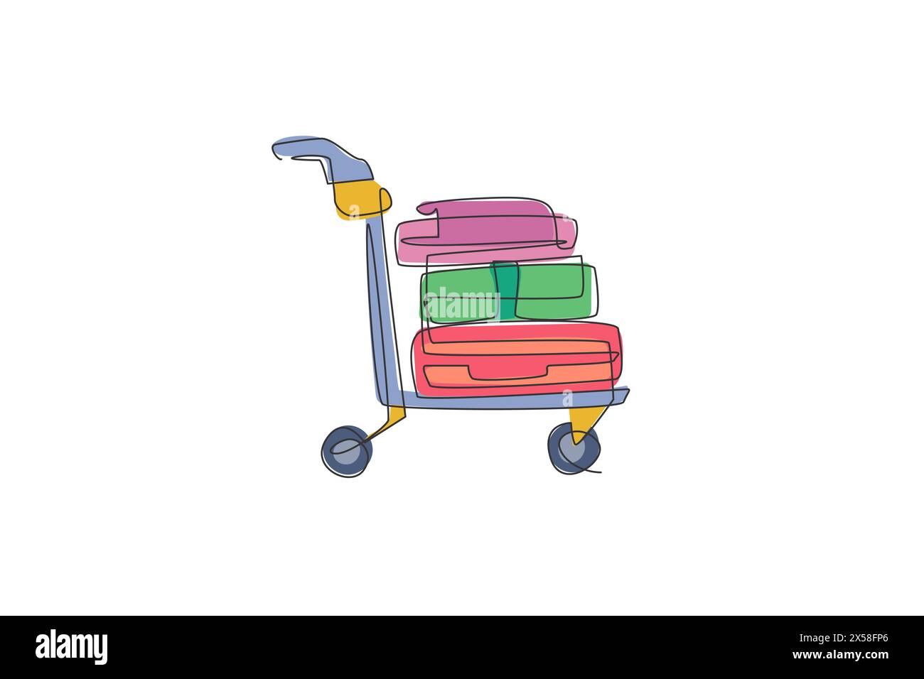 Boy rucksack airport Stock Vector Images - Alamy