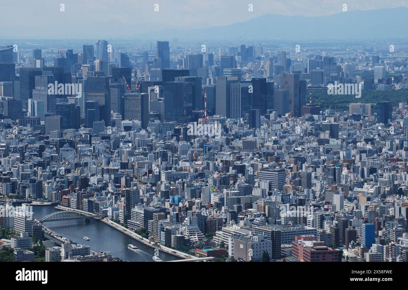View of downtown Tokyo, Japan from SkyTree Tower Stock Photo - Alamy