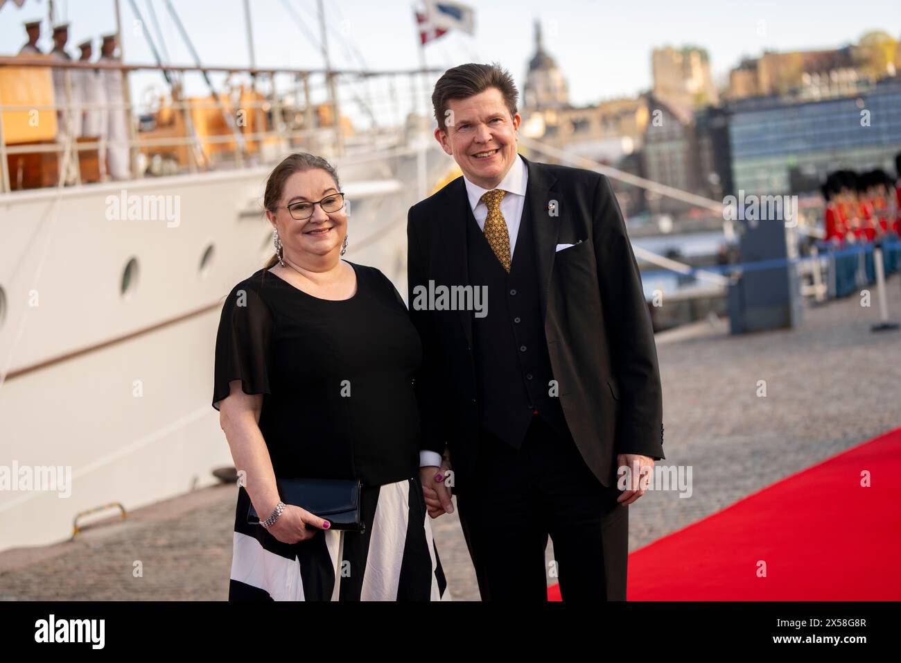 The Speaker of the Swedish Parliament, Andreas Norlen and Helena Norlen ...