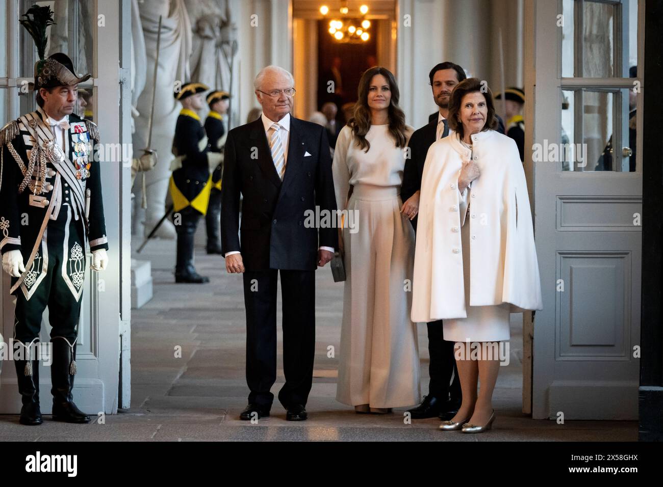 Stockholm, Sweden. 07th May, 2024. King Carl XVI Gustaf, Queen Silvia ...