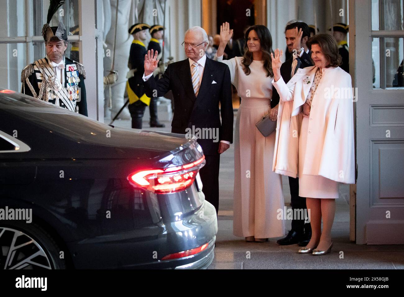 Stockholm, Sweden. 07th May, 2024. King Carl XVI Gustaf, Queen Silvia ...