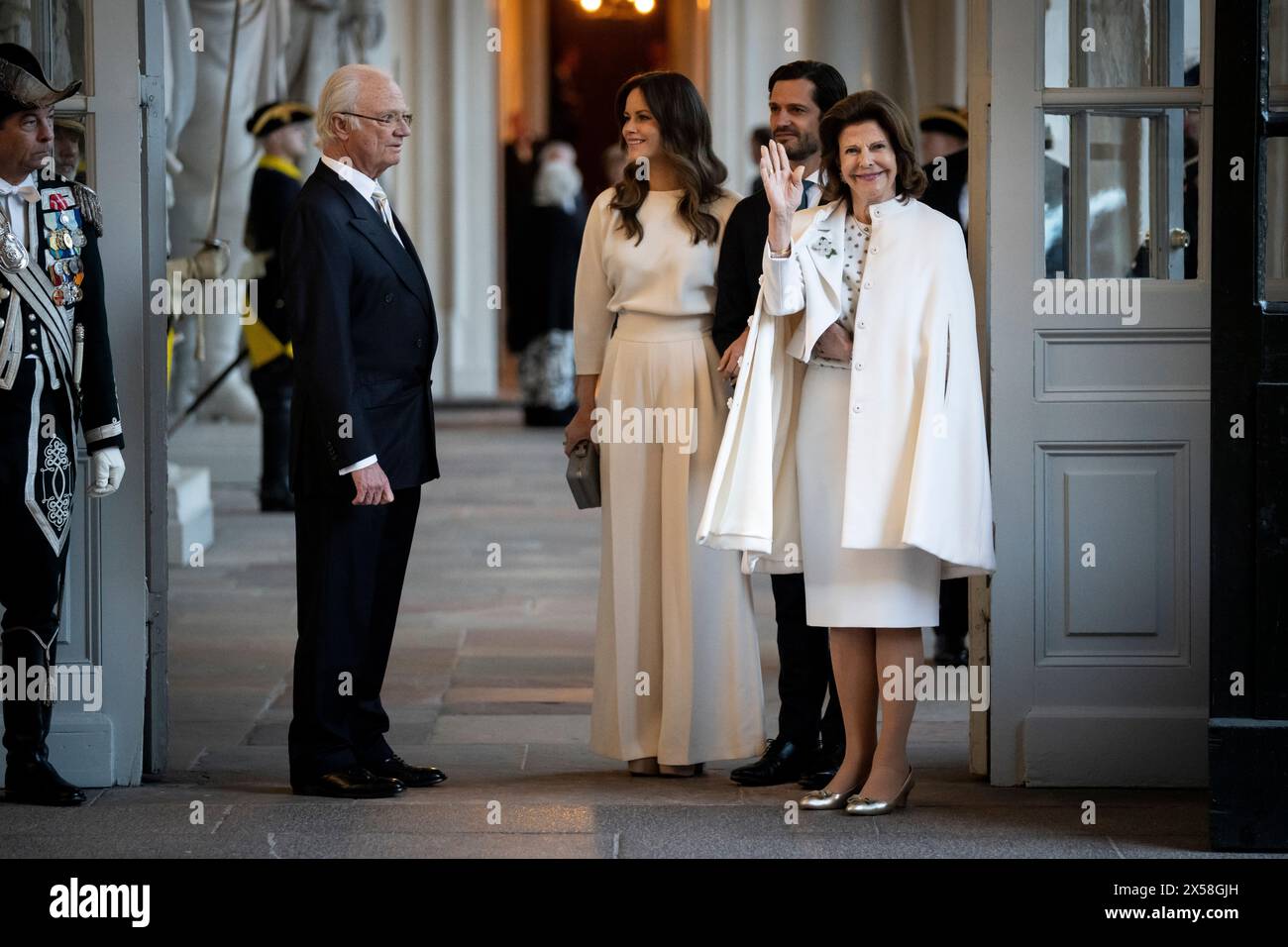 Stockholm, Sweden. 07th May, 2024. King Carl XVI Gustaf, Queen Silvia ...