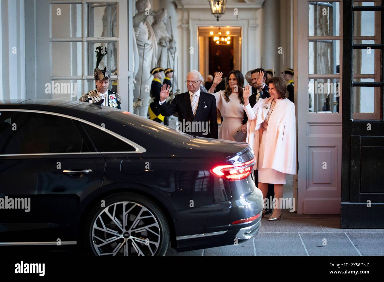 Stockholm, Sweden. 07th May, 2024. King Carl XVI Gustaf, Queen Silvia ...