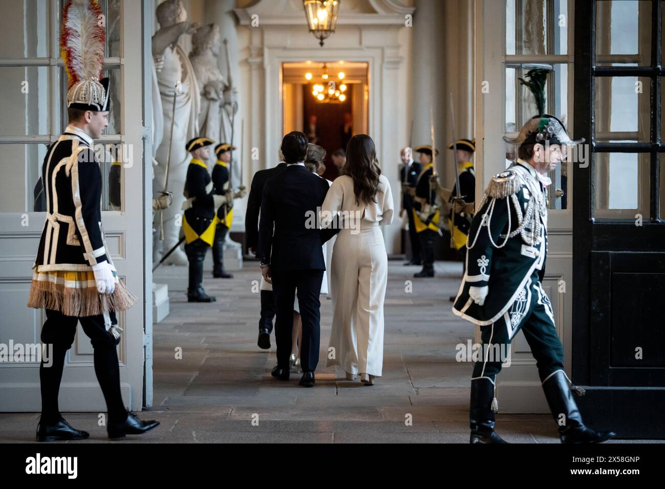 Stockholm, Sweden. 07th May, 2024. King Carl XVI Gustaf, Queen Silvia ...