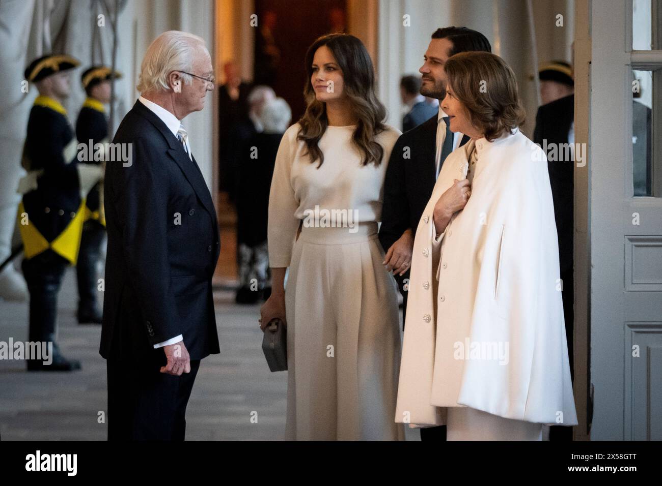 Stockholm, Sweden. 07th May, 2024. King Carl XVI Gustaf, Queen Silvia ...