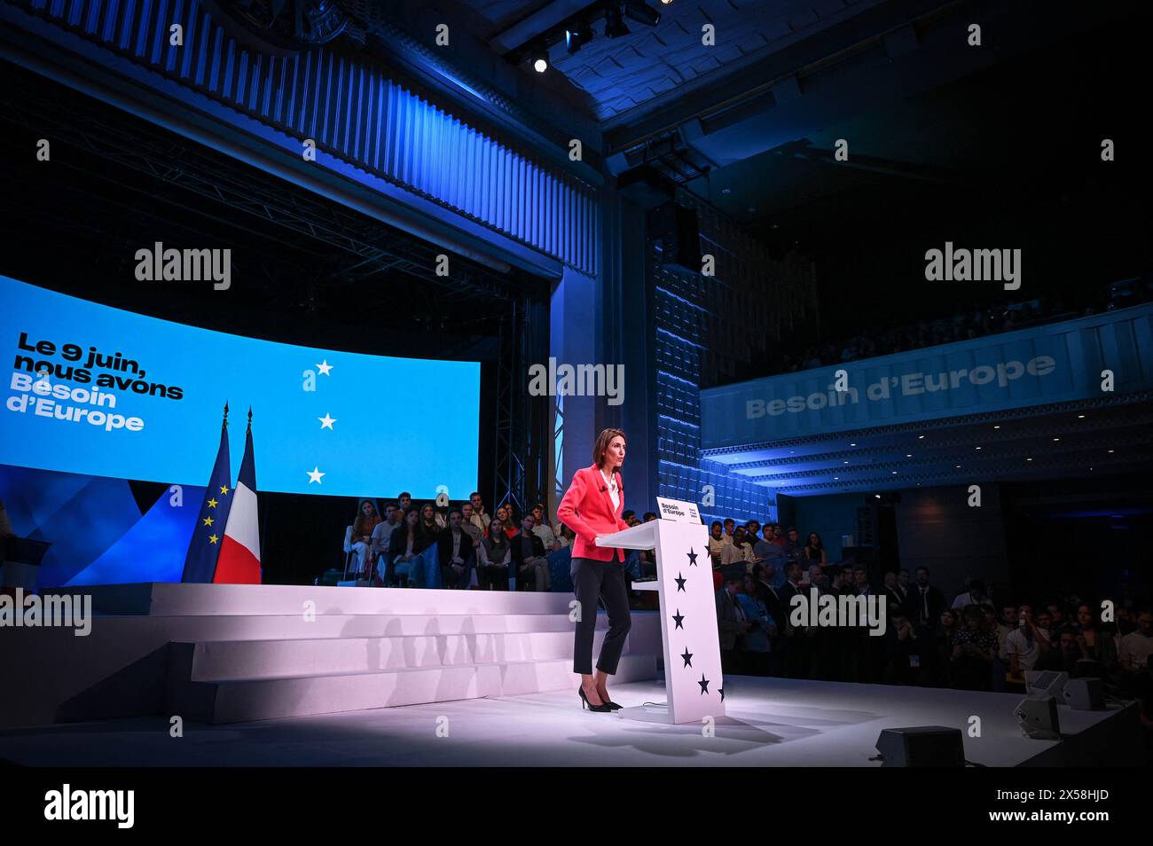 France's group Renew (Renaissance), Modem and Horizons party’s leading ...