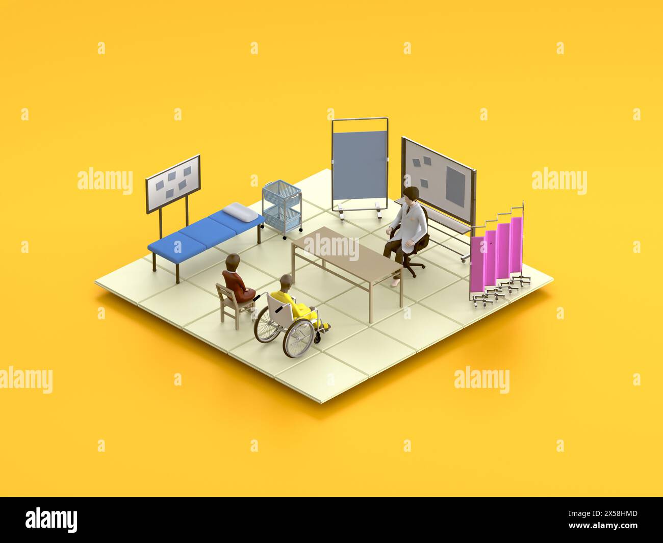 Cartoon medical scene hi-res stock photography and images - Alamy