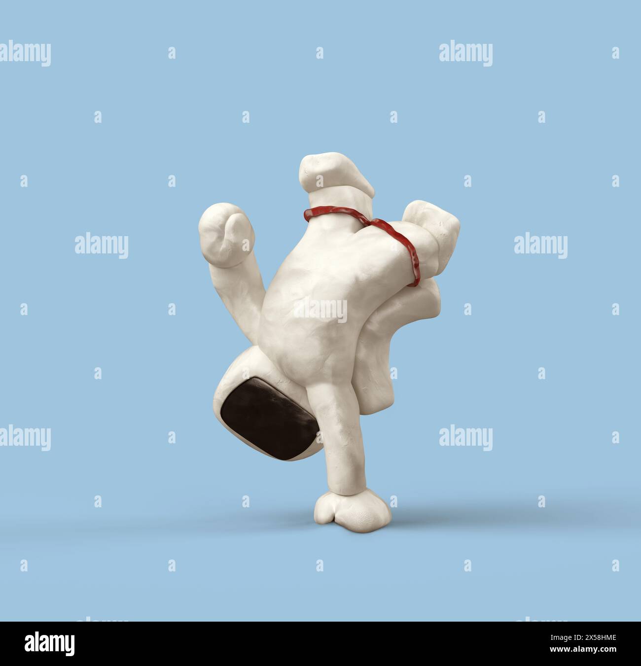 Astronaut play dough character dancing Stock Photo - Alamy