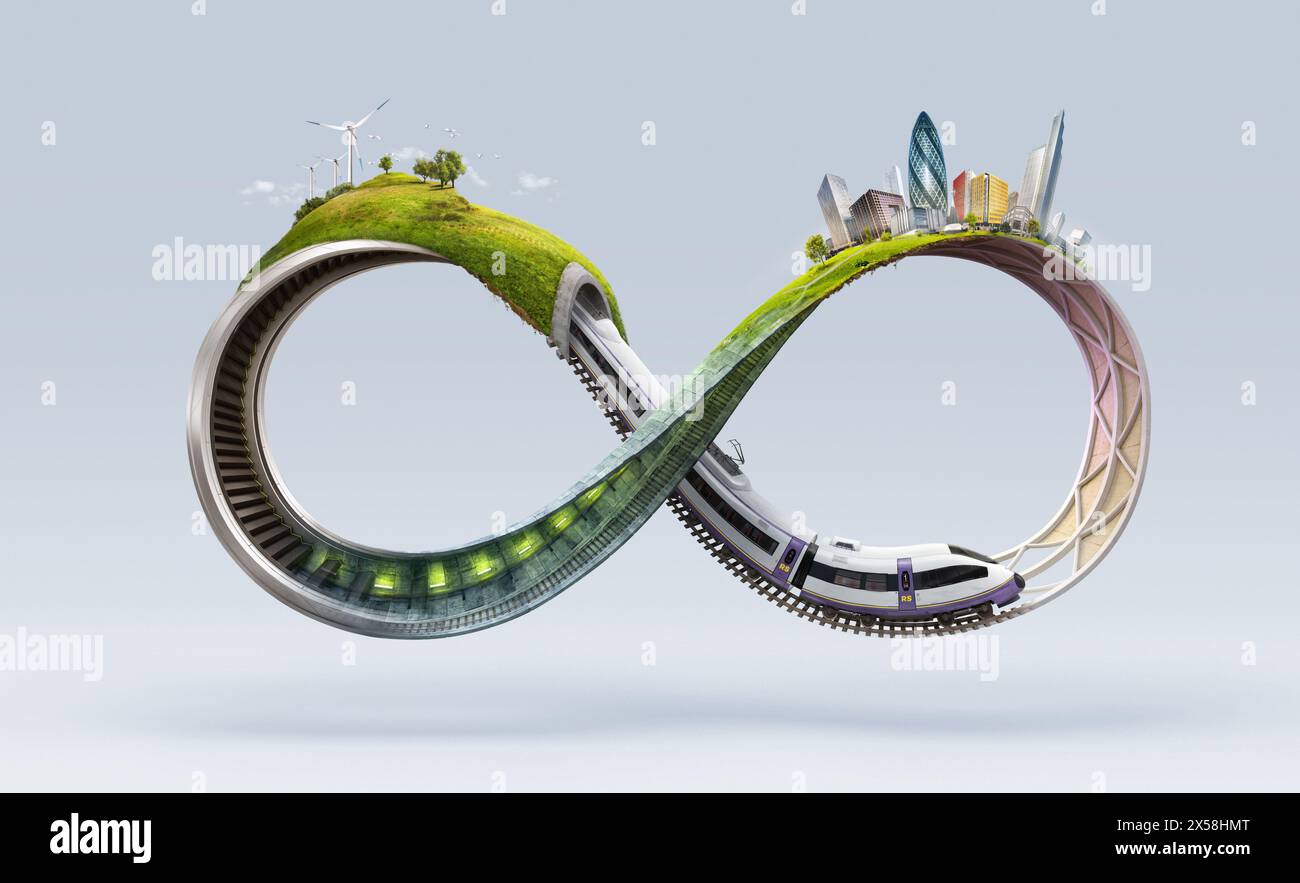 Infinite symbol with creative ideas Stock Photo - Alamy