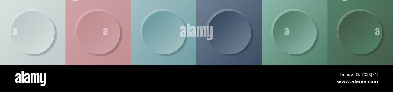 Set of aesthetic pastel color background frame in minimalistic design ...