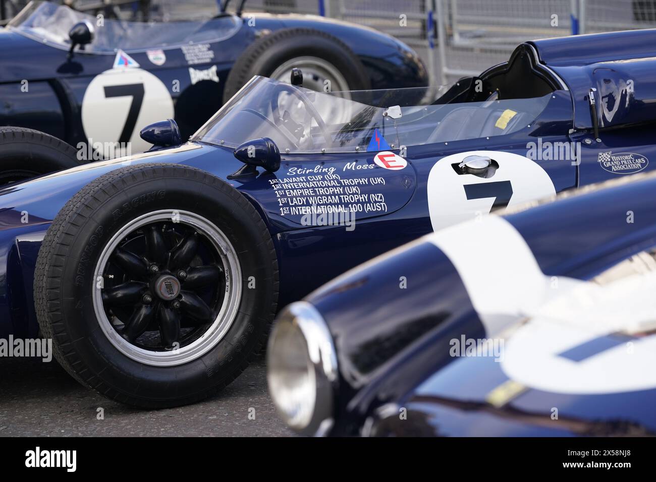 The Cooper T53 on display outside Westminster Abbey in London before a ...