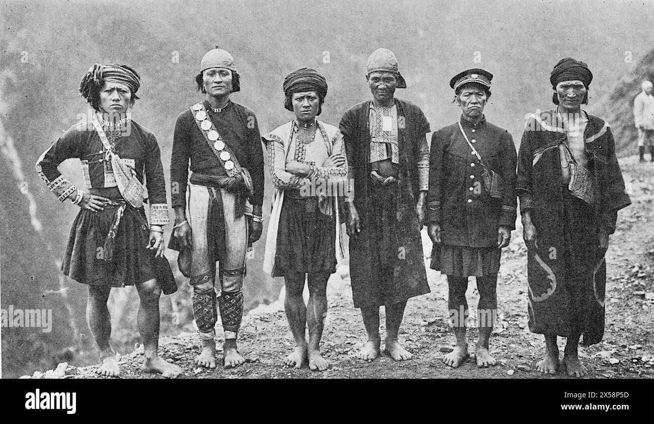 Bunun people of the Laipunuk tribe, Taiwan - c1930 Stock Photo - Alamy