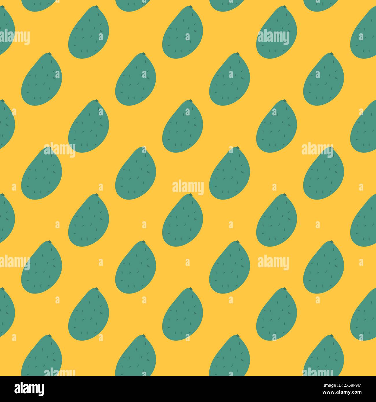 Avocado vibrant seamless pattern. Tropical fresh fruit endless ...