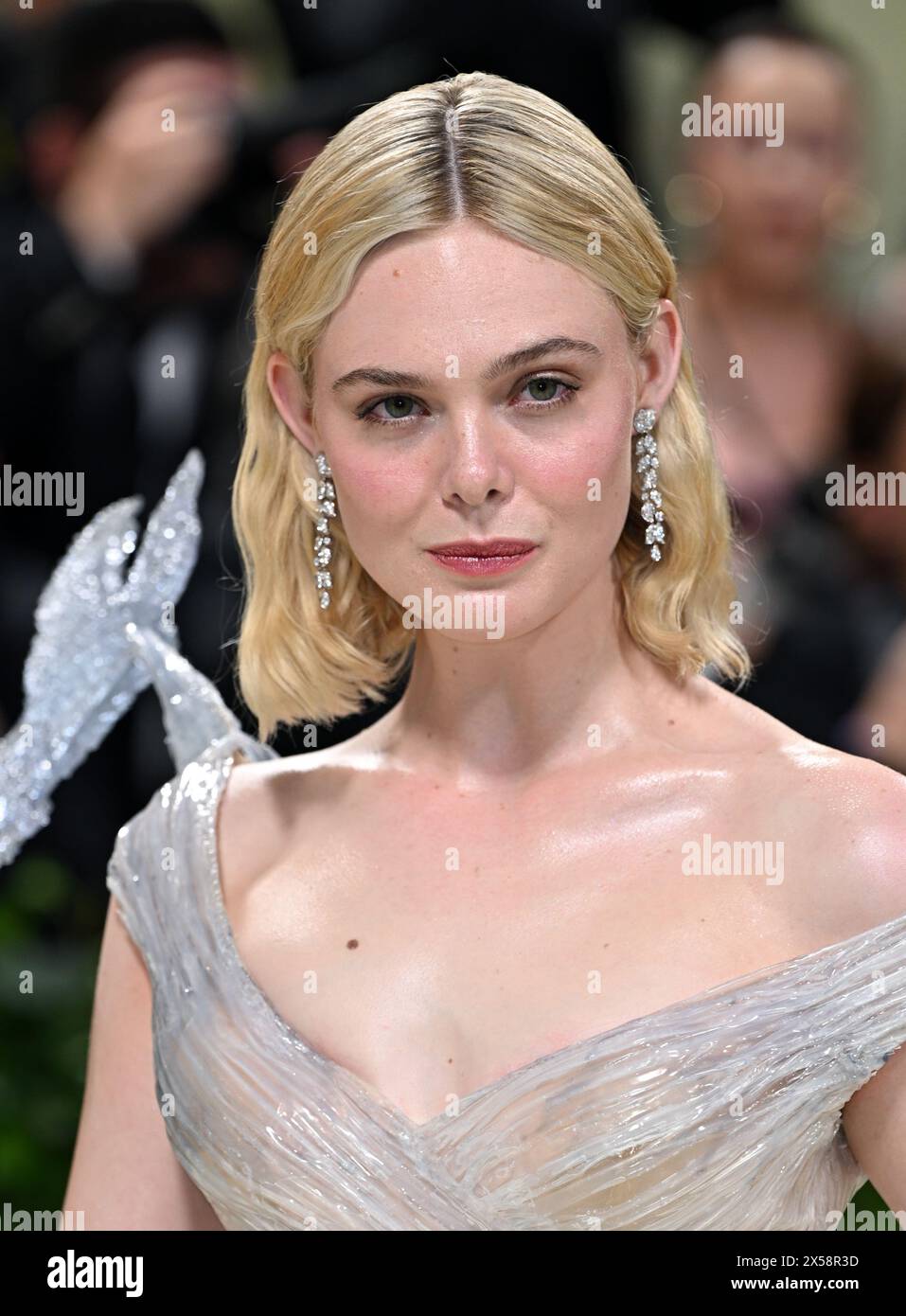 New York, USA. May 6th, 2024. Elle Fanning arriving at The Met Gala ...