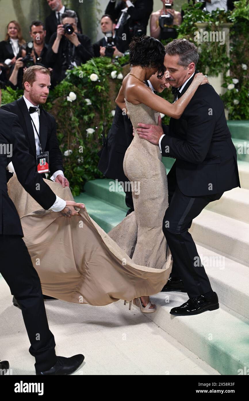 New York, USA. May 6th, 2024. Tyla arriving at The Met Gala, Sleeping ...