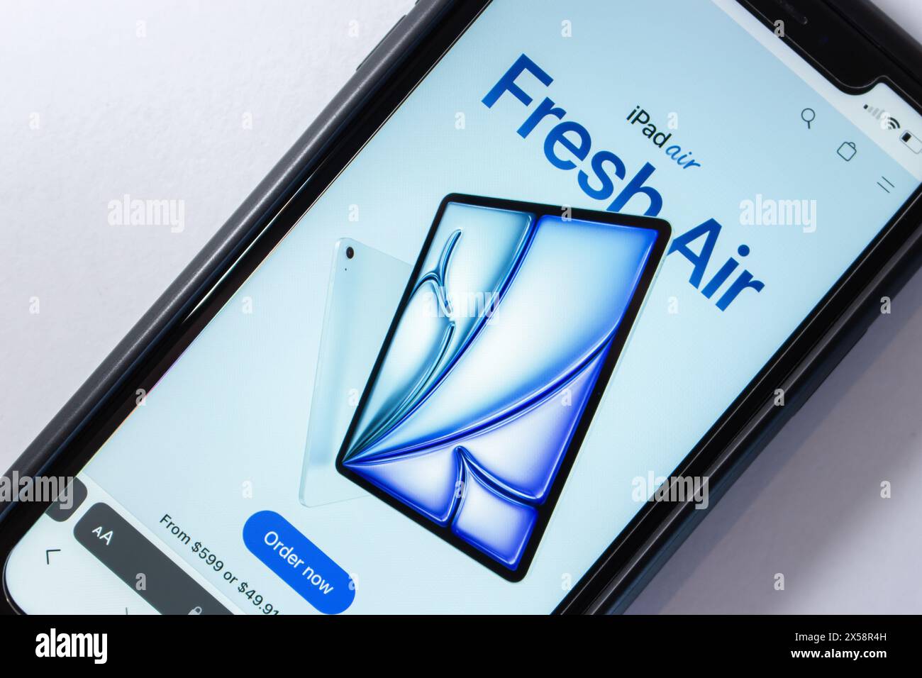 iPad Air website. The 2024 iPad Air models feature enhanced performance ...