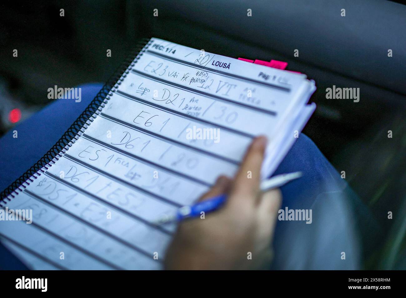 Atmosphere ambiance RECCE, pace notes, during the Rally de, Portugal ...