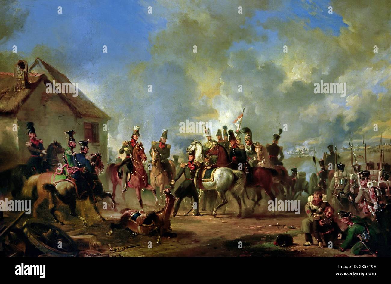 The Battle of Bautersem during the Ten Day's Campaign 1833 Nicolaas ...