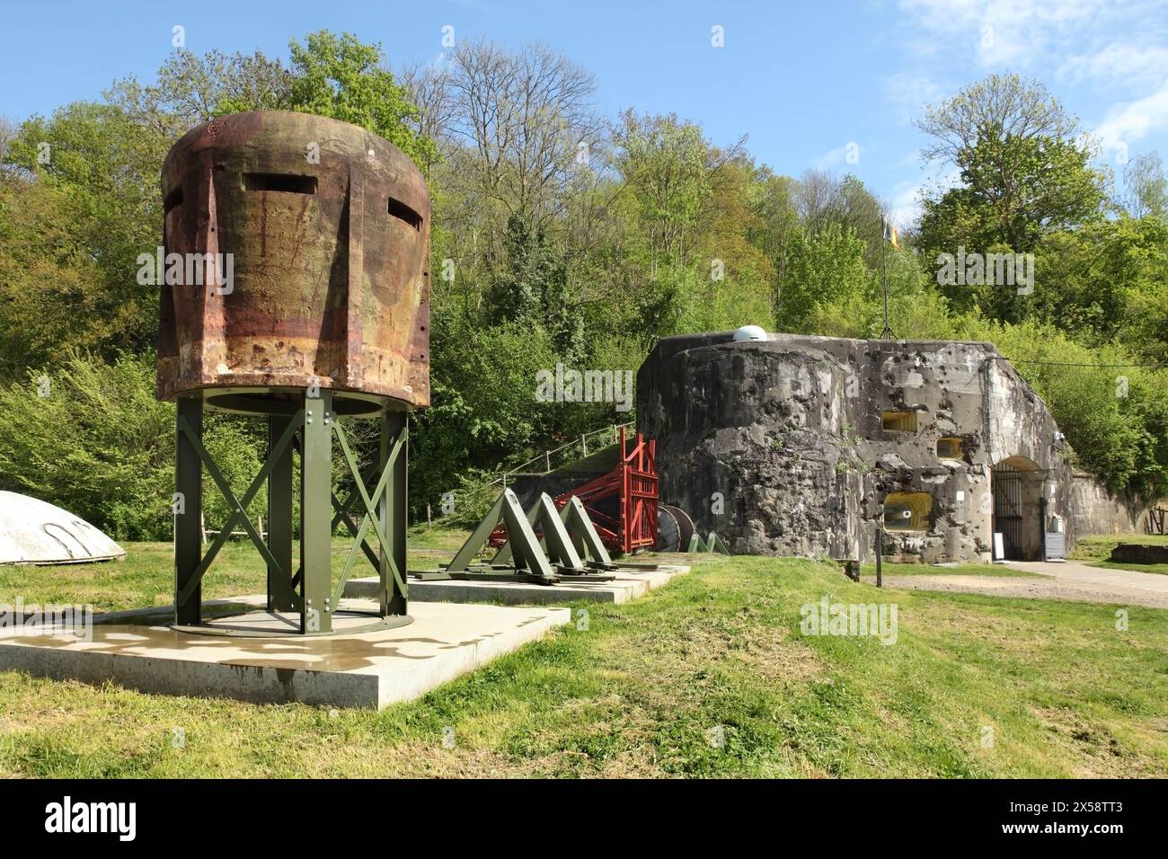 The 2nd World War defensive Fort Eben-Emael, now a museum, Bassenge ...
