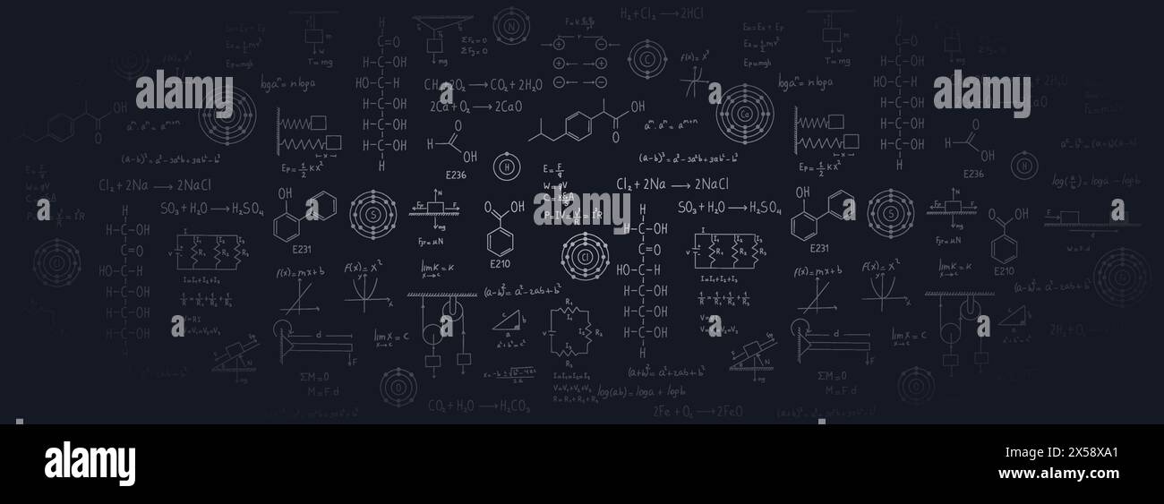 Calculus equations, algebra, organic chemistry, chemical reactions ...