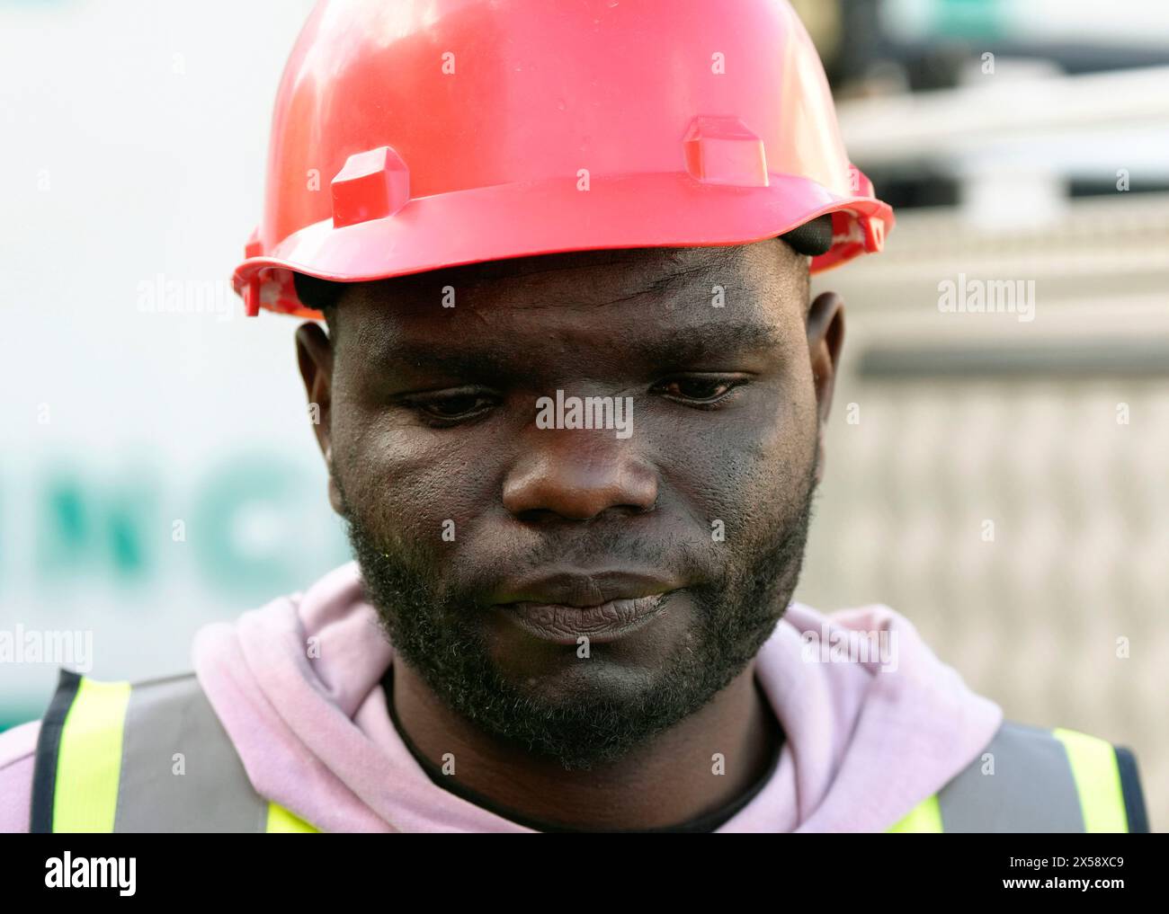 Construction worker, Joseph Malala, who survived the building collapse ...