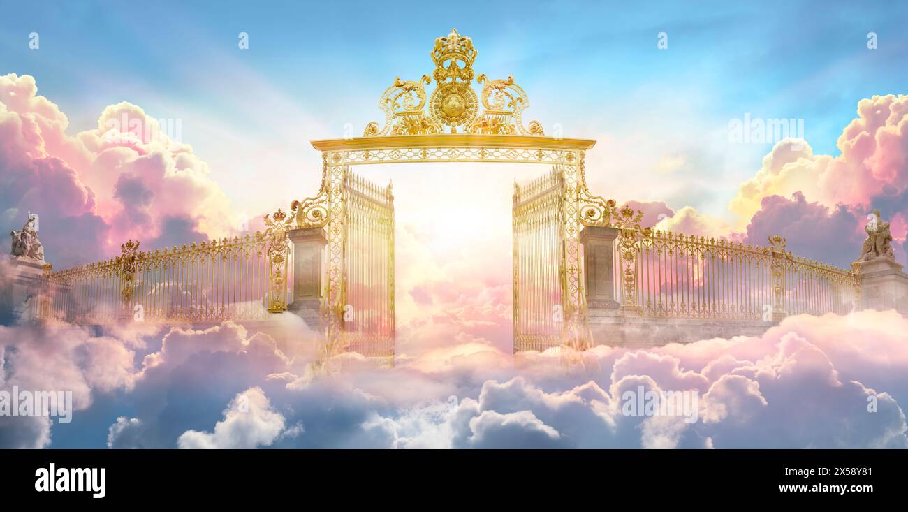 Gate For Heaven - Afterlife - Entrance For Paradise On The Clouds At ...