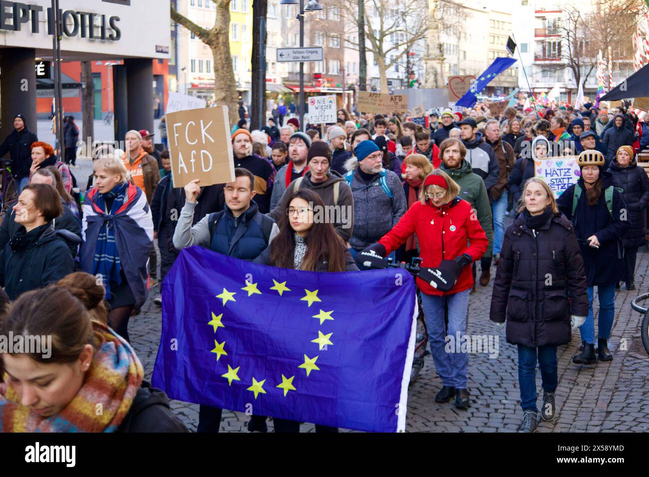 Cologne, Germany, February 01, 2024. A demo by 'Fridays for Future ...
