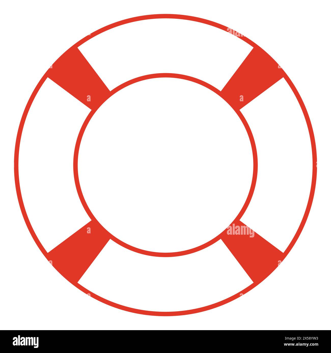 Lifebuoy illustration, color vector symbol shape of life belt ring buoy Stock Vector Image & Art ...