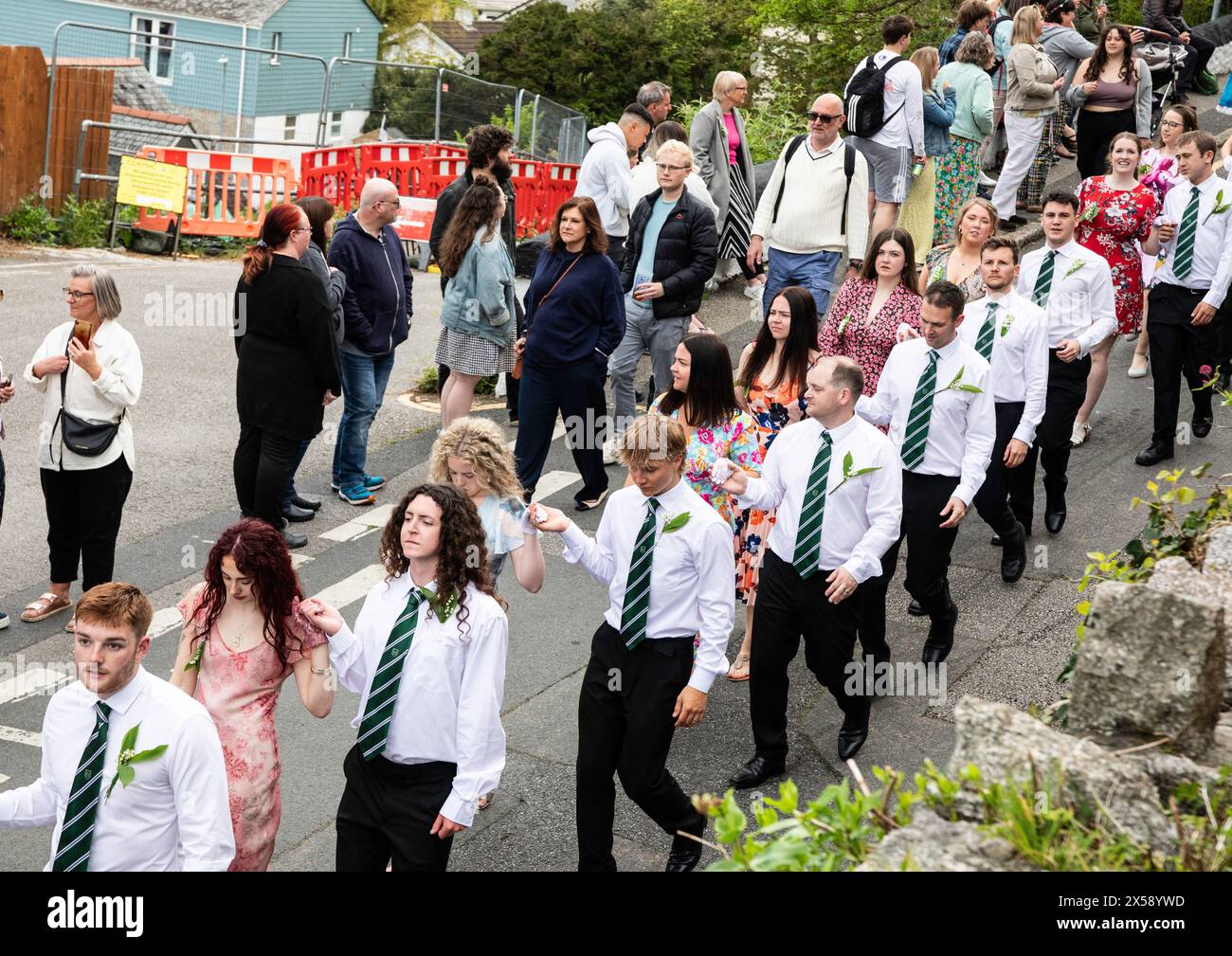 Helston,Cornwall,8th May 2023,Flora Day which is an ancient spring ...